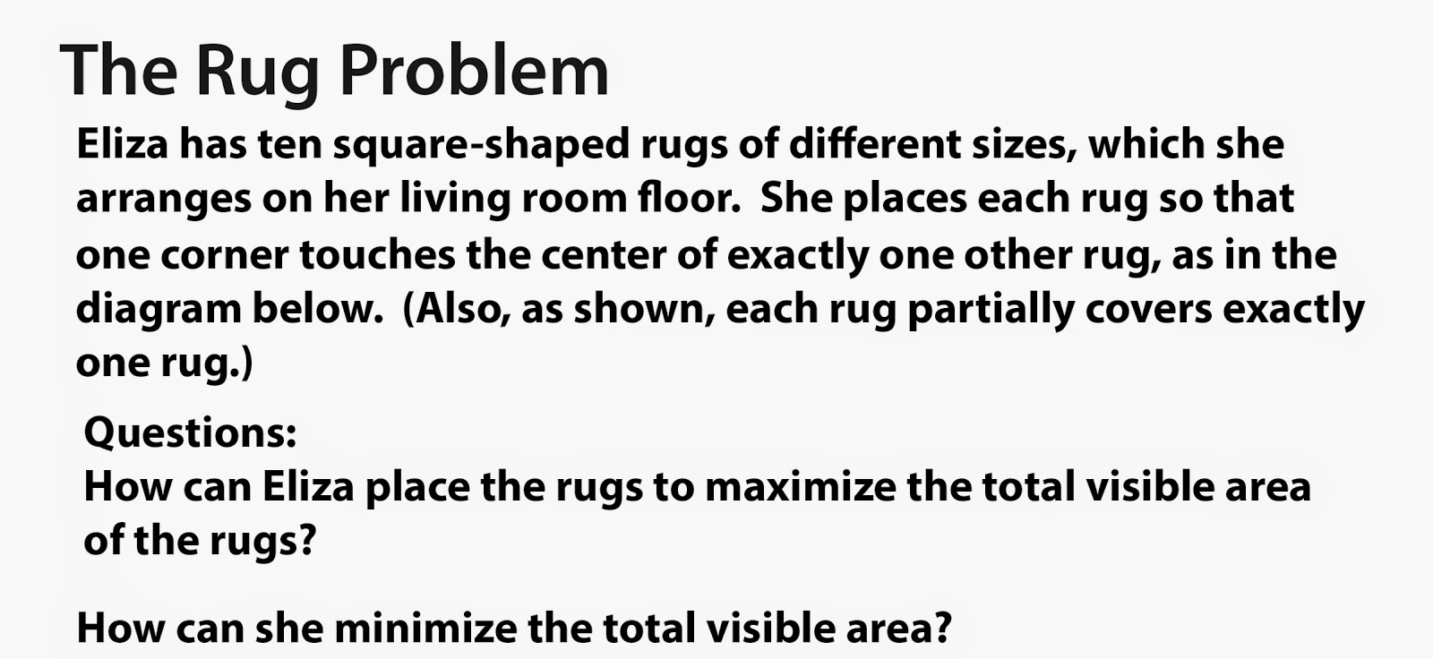1001 Math Problems: spatial puzzles (2D)