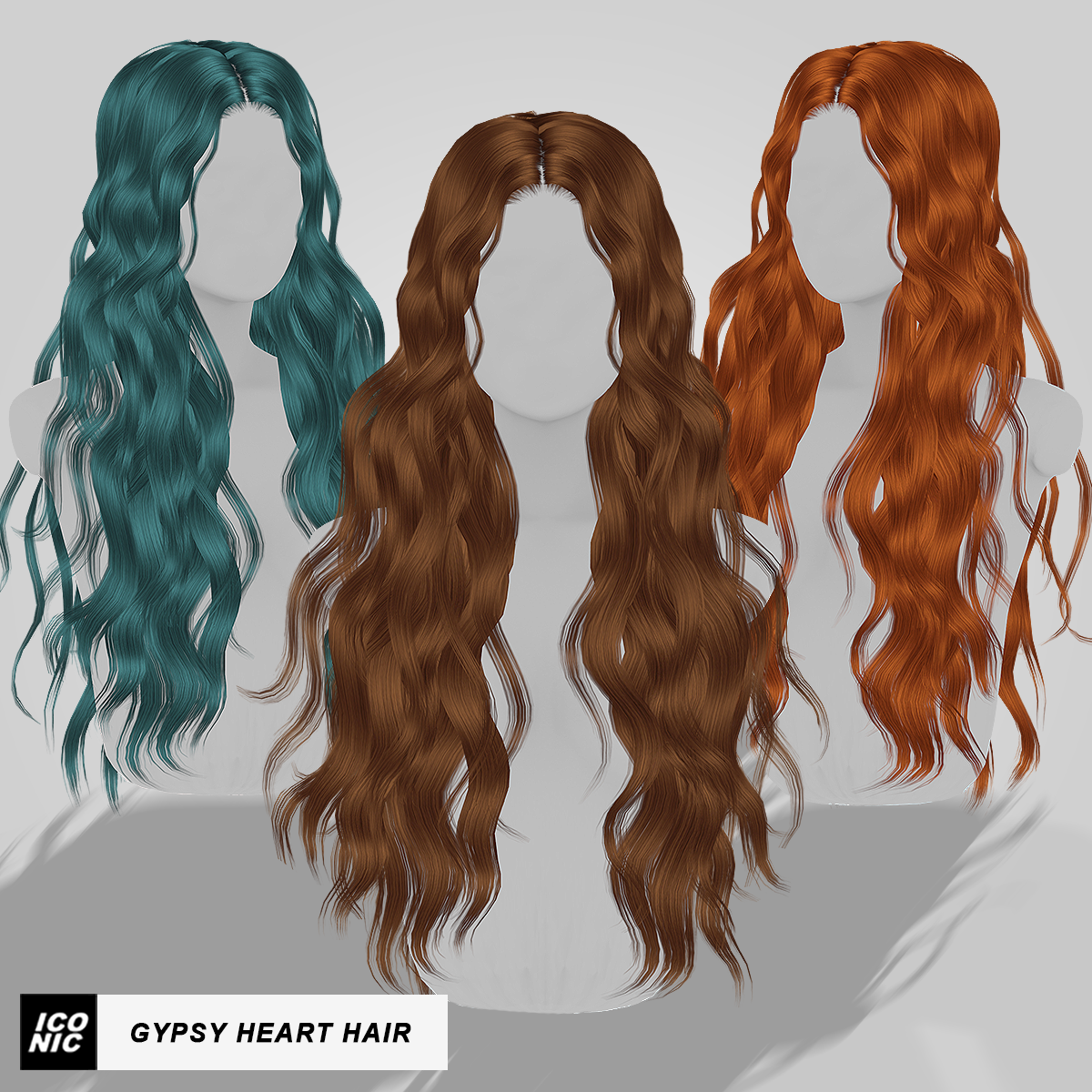 Gypsy Heart Hair | TS4 - VIP | ICONIC | The Sims 4 CC Creator