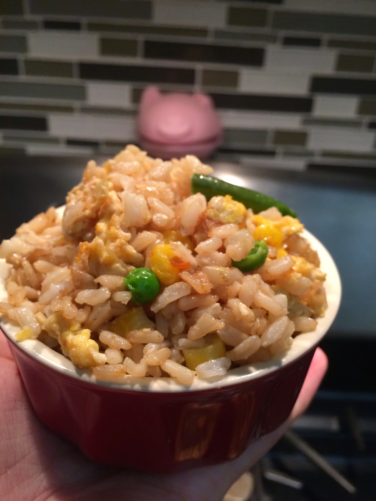 Ms. Piggy's Pantry: Lucky Fried Brown Rice