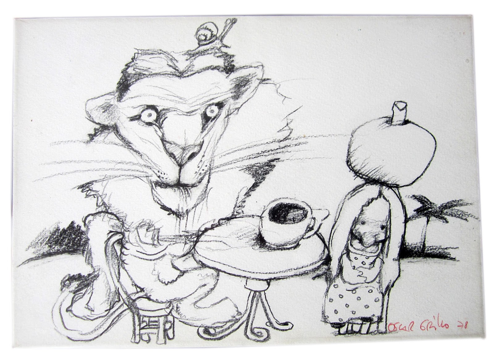 Oscar Grillo's Grillomation: Having Tea With The Lion (70's)