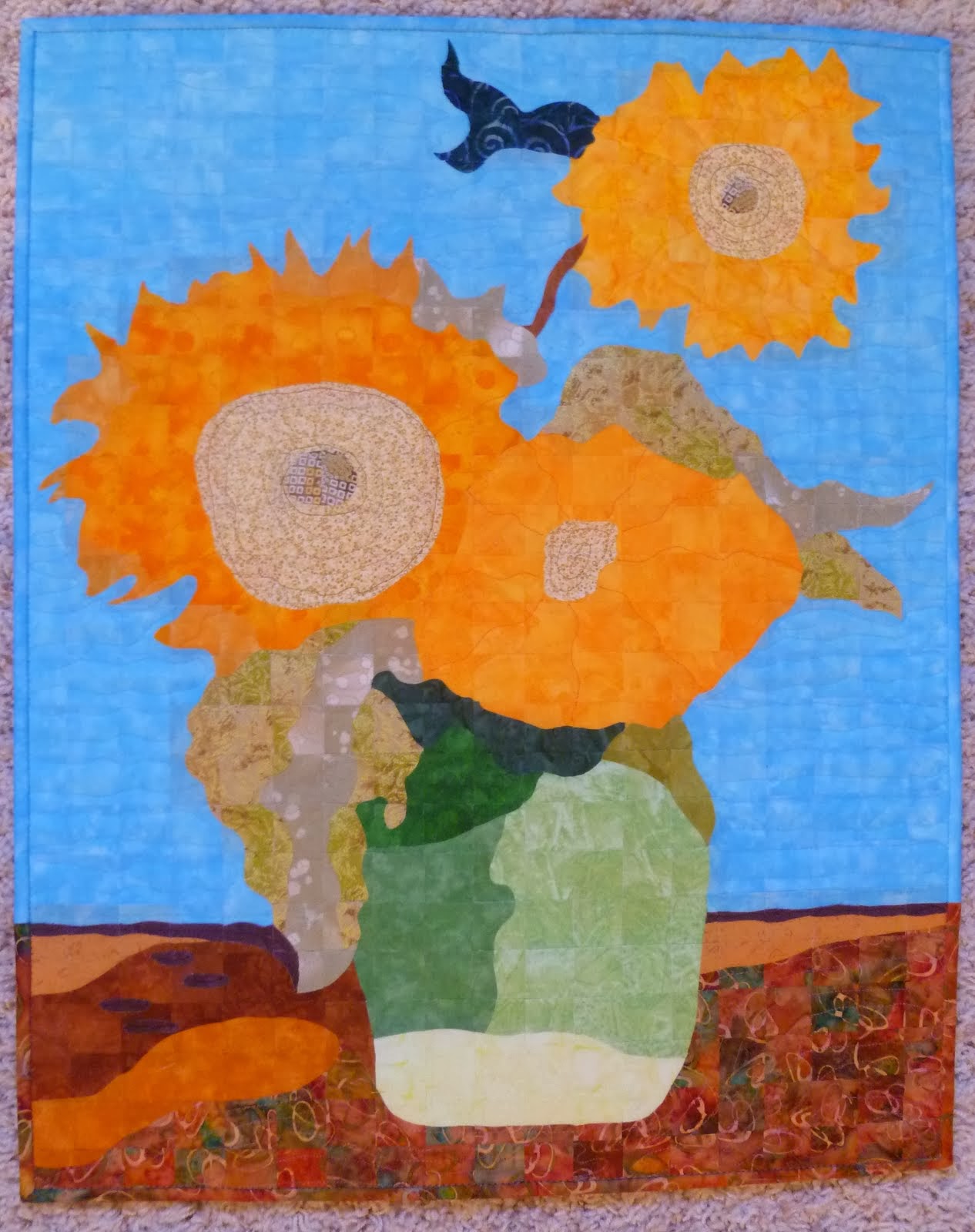 Wayne's Quilts: Sunflower Mosaic