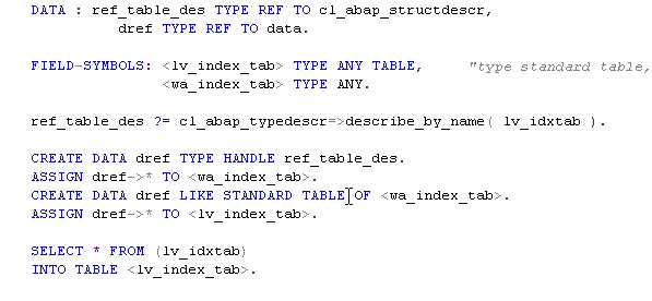 My Abap Experiences Dynamic Select And Target To Dynamic Structure Using Field Symbols 