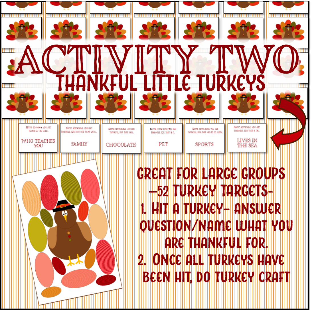Primary Activity Ideas: Thankful Turkeys - Serving Others