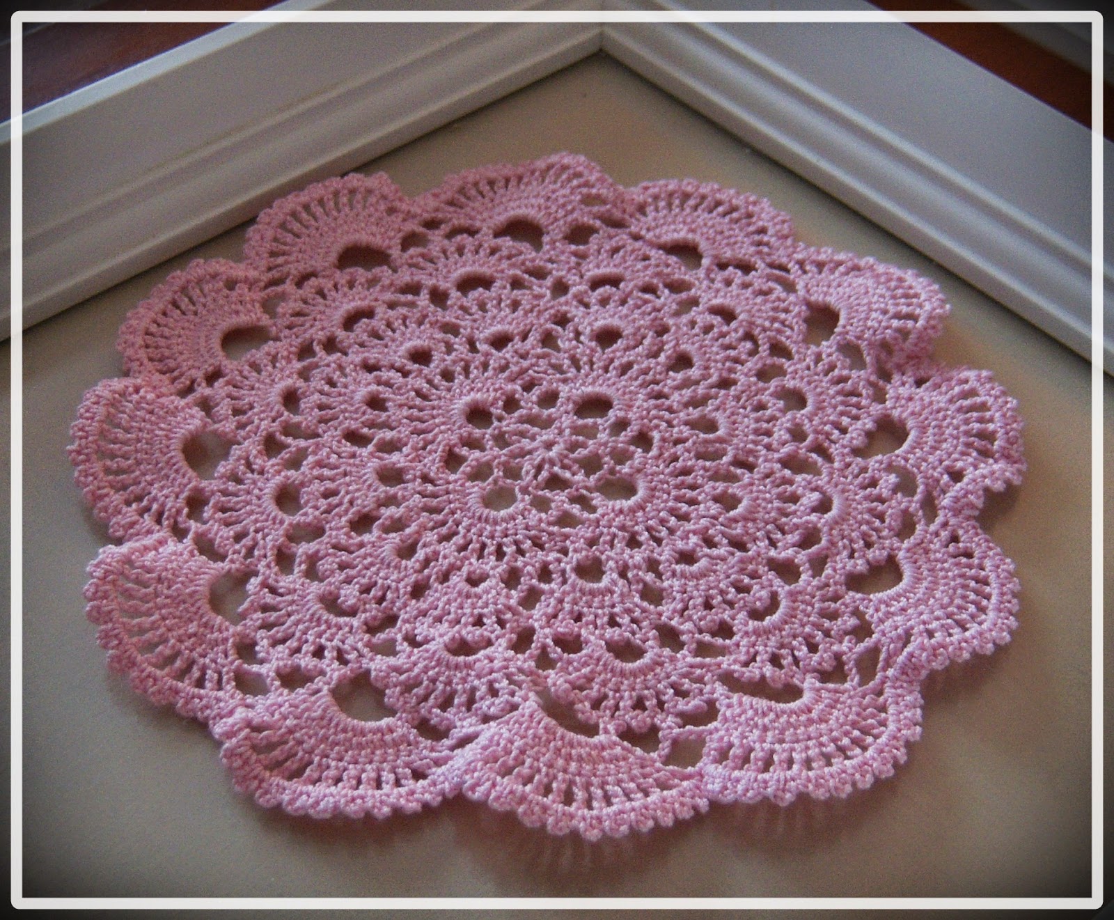 Shoregirl's Creations: Pink Doily