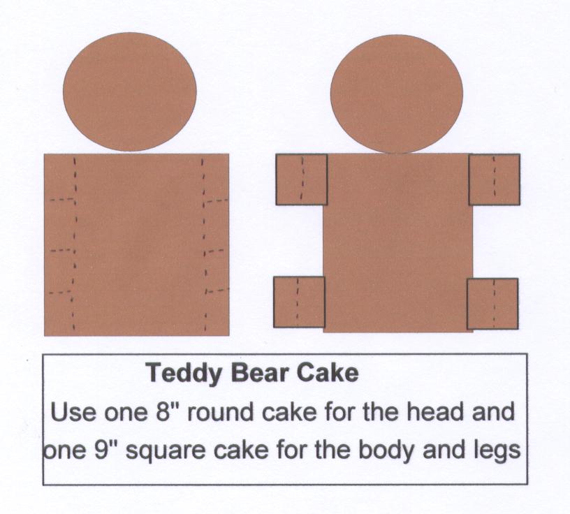 Simply Gail: the Creative Cheapskate: Simple Teddy Bear Cake w/o ...