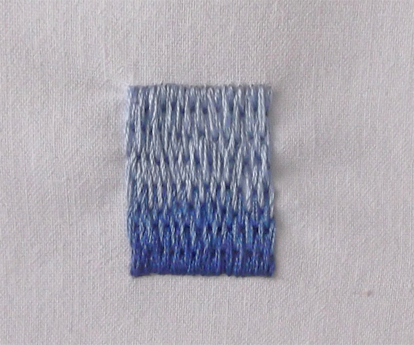 Textile Arts Now: The long and short satin stitch