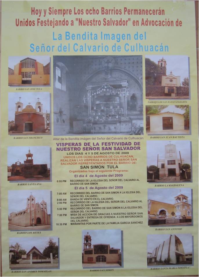 CULHUACÁN: El Pueblo de Culhuacán y sus ¿Ocho barrios?