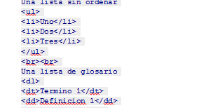 Desarrollo Web: Listas en HTML