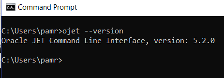 Oracle JET: OJET8: How to create OJet Project