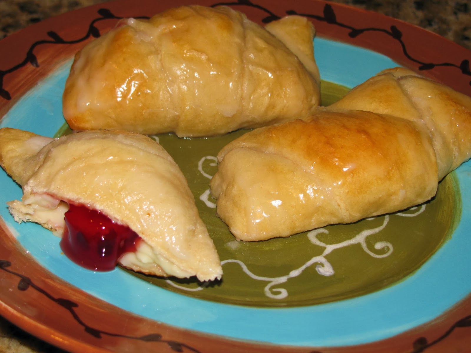 Valerie's Attempt at Pondering: Cherry Cream Crescents