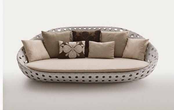 Round sofas designs: unique living room furniture design