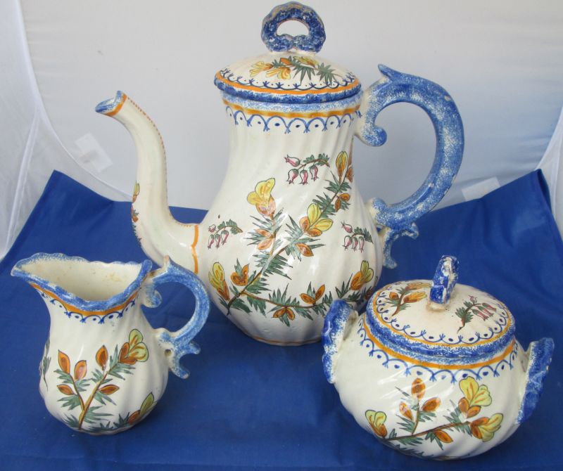 Henriot Quimper Tea Set Circa 1930 - SOLD