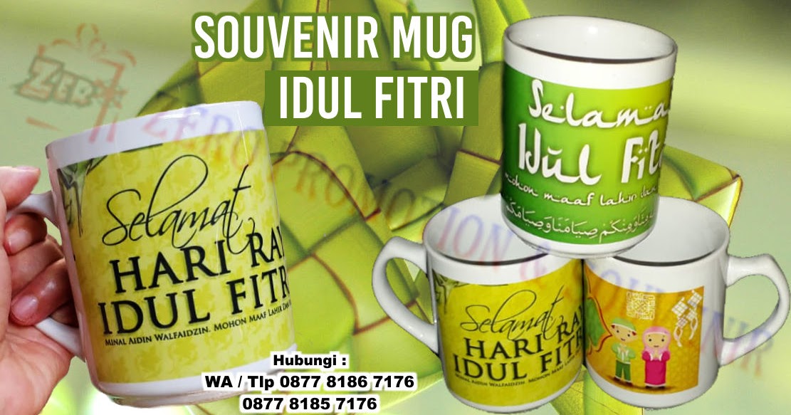Souvenir Mug Idul Fitri - Mug Edisi Lebaran | zeropromosi | souvenir ...