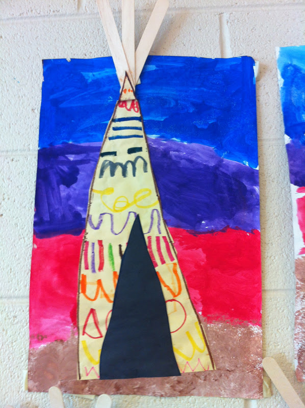 Happily Ever After...An Art Teacher's Fairy Teal: Native American Teepees