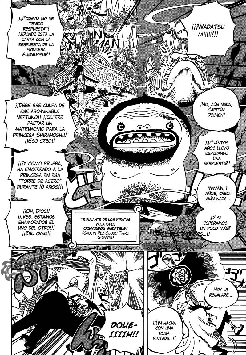 One Piece Manga Capitulo 613. La princesa sirena en la torre ...