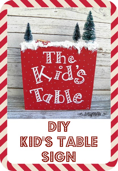 Artsy VaVa: DIY Sign: The Kids Table