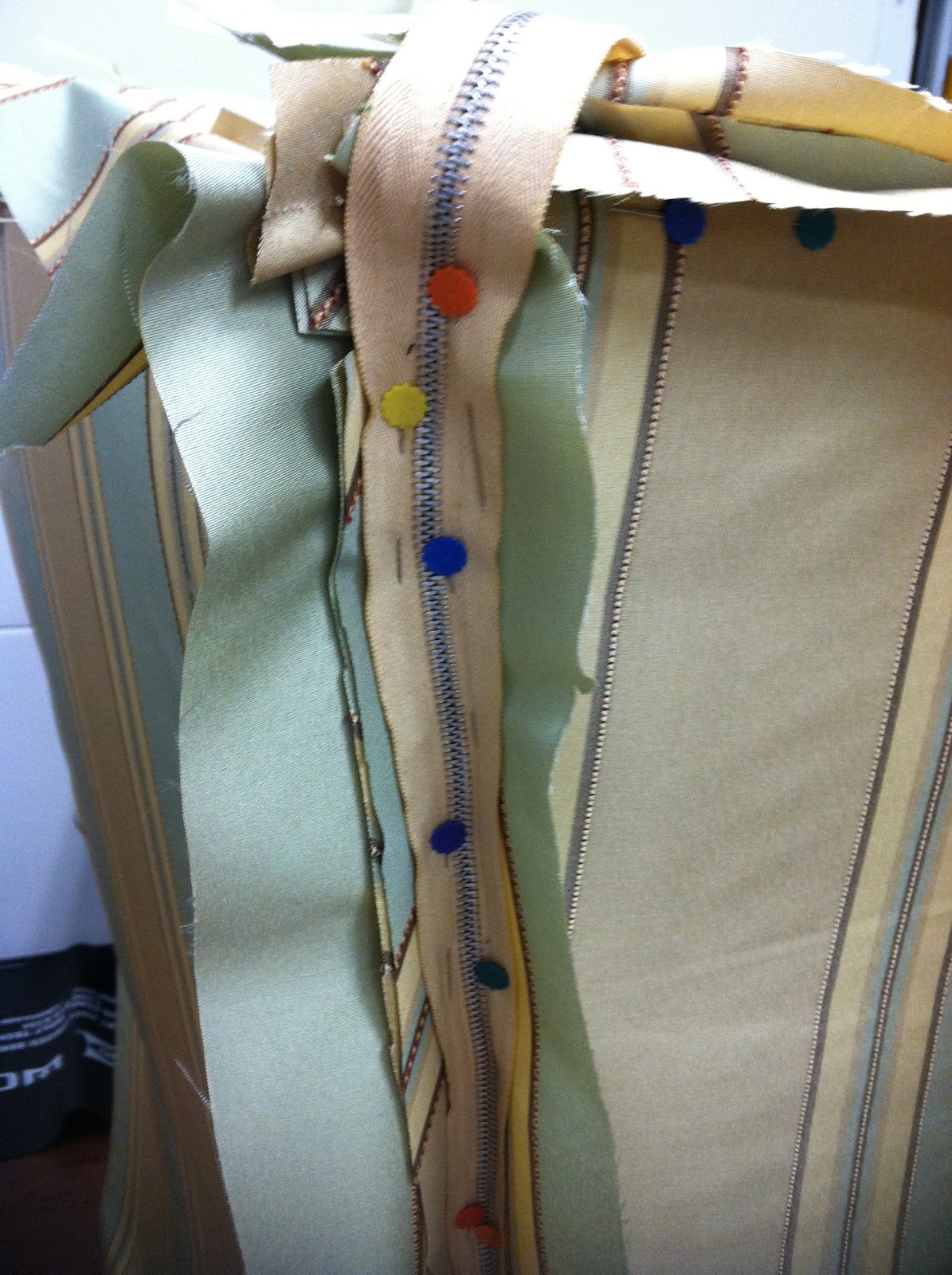 The Drapery Lady: Wing Chair Slipcover Instruction