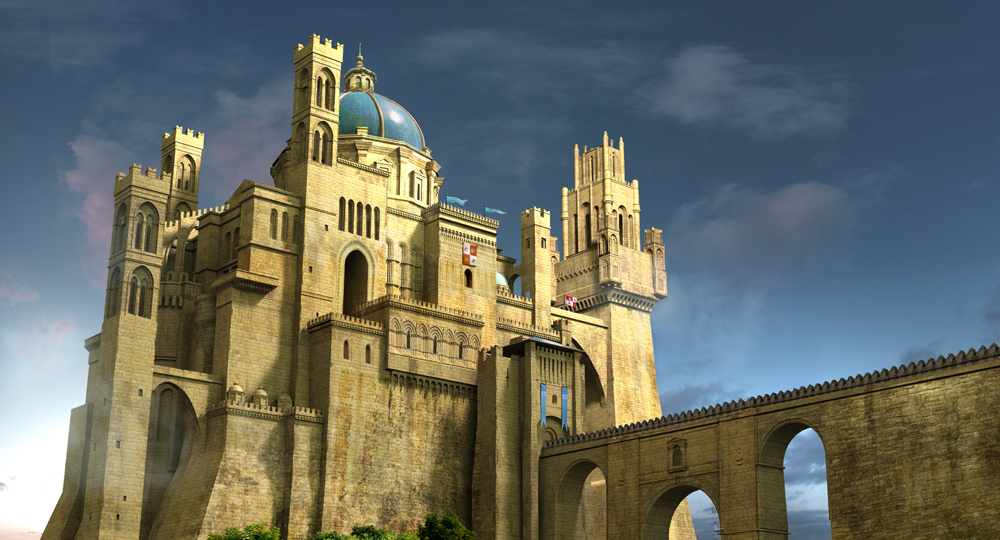 Jim Martin Concept Art: Medieval Castle Model