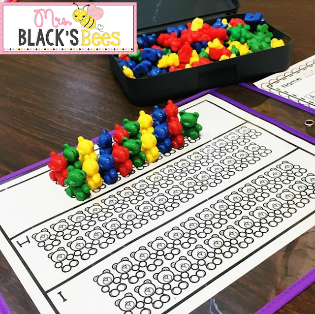 Non Themed Math Stations for First Grade | Mrs. Black's Bees