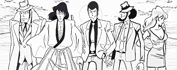 Lupin da colorare / Colouring Lupin