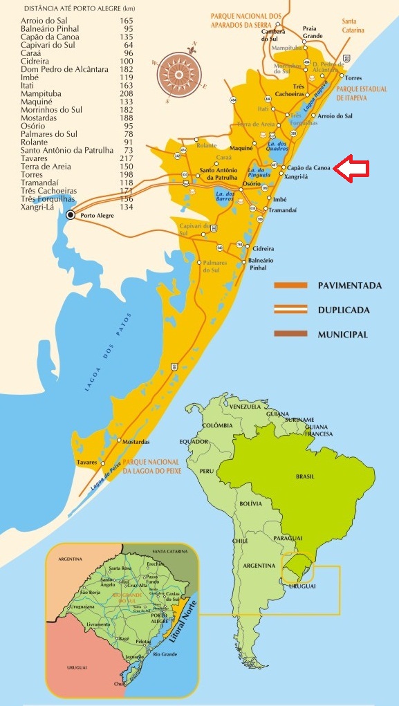 Mapas and maps: Capao da Canoa y su ubicación en el mapa del litoral ...
