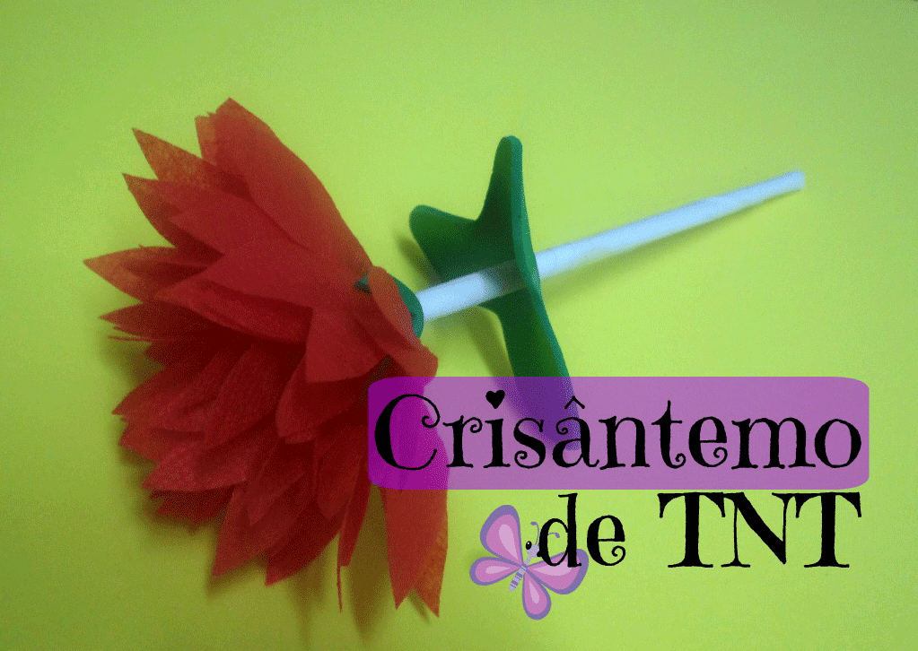Flores e Flores: Crisântemo de TNT - Passo a Passo