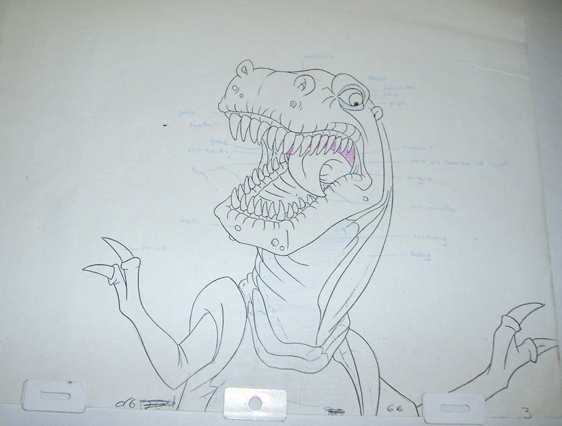 Living Lines Library: The Land Before Time (1988) - Production Drawings