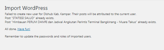 Cara Export dan Import postingan, media, laman di WordPress - Biologizone