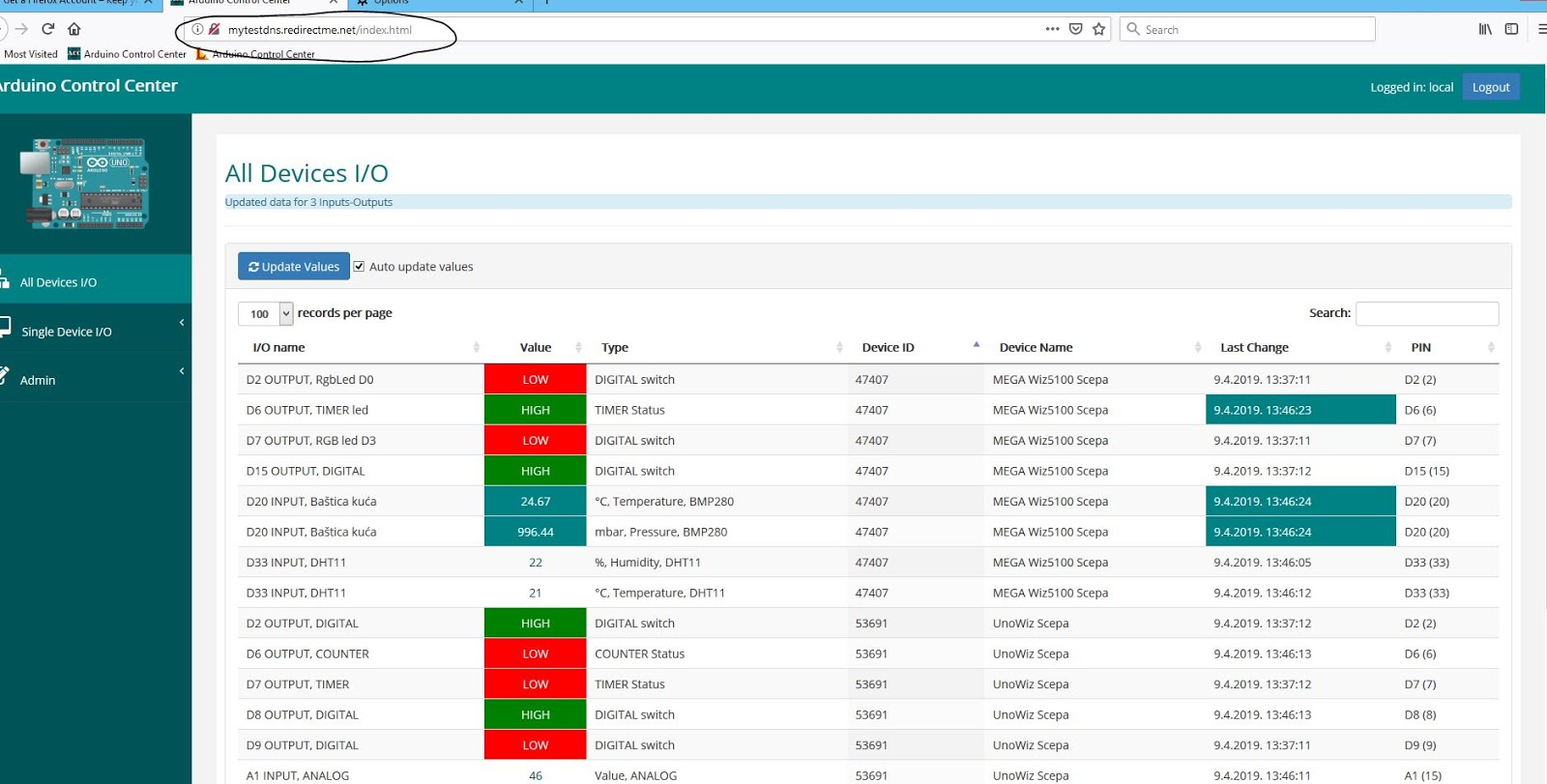 Secure way to control Arduino devices from anywhere in Arduino Control Center(Part III)