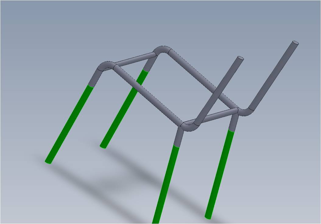 Cat Brown Furniture Design: Initial solidworks model