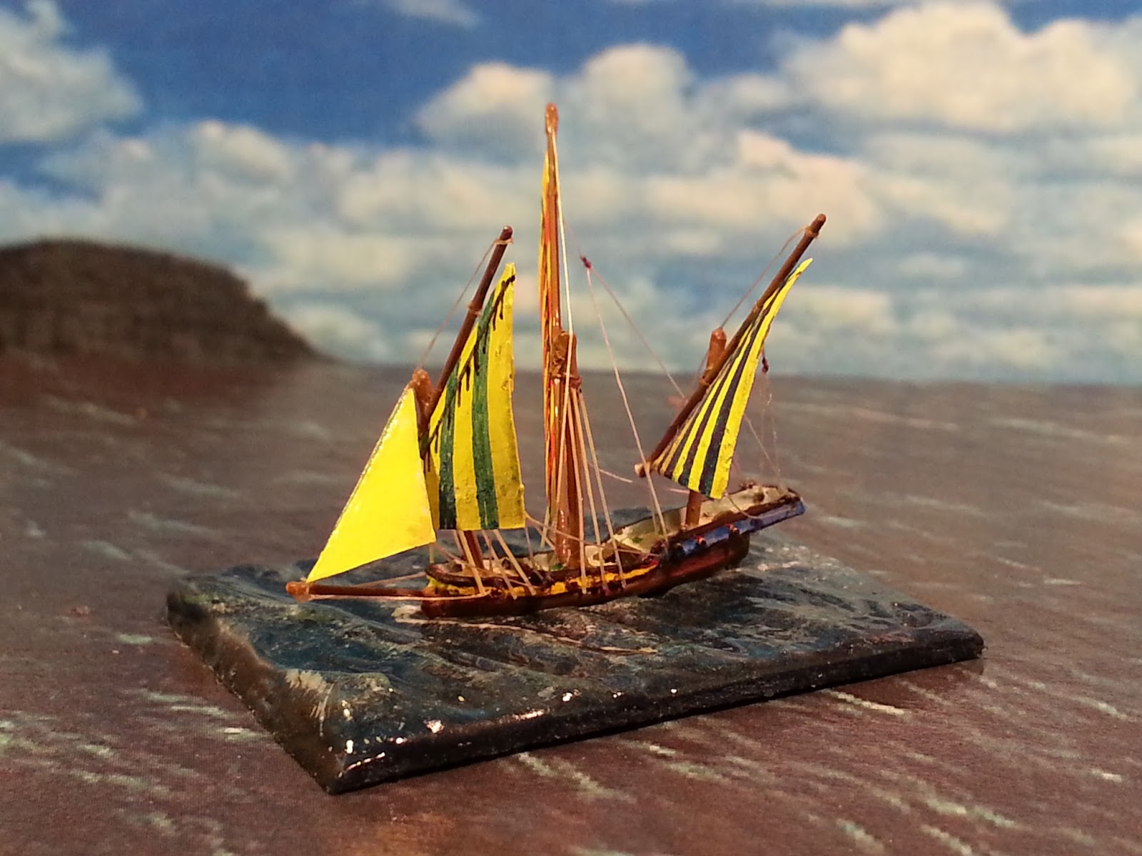 A Miniatures Hobby Room: Tired of Square Riggers - Navwar Small Xebec ...