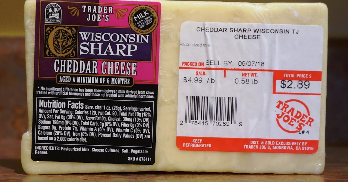 Exploring Trader Joe's: Trader Joe's Wisconsin Sharp Cheddar Cheese