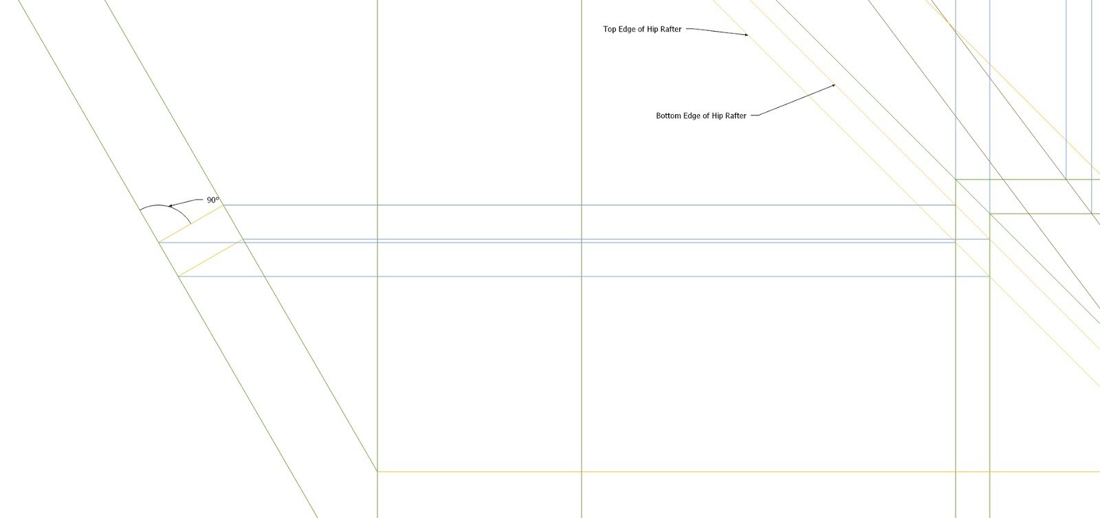 Roof Framing Geometry: Divers Hip Rafter