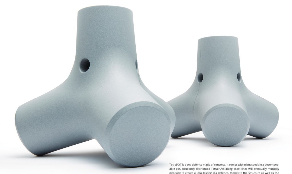 TetraPOT uses mangroves to grow a greener sea defense system