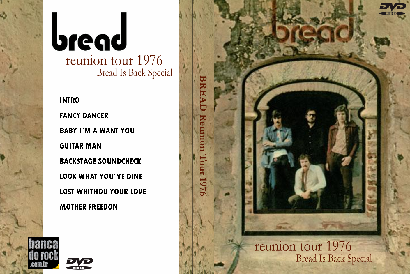 BANCA DO ROCK Rock Concert DVD: 2690 - DVD - BREAD 1976 - BOOTLEG