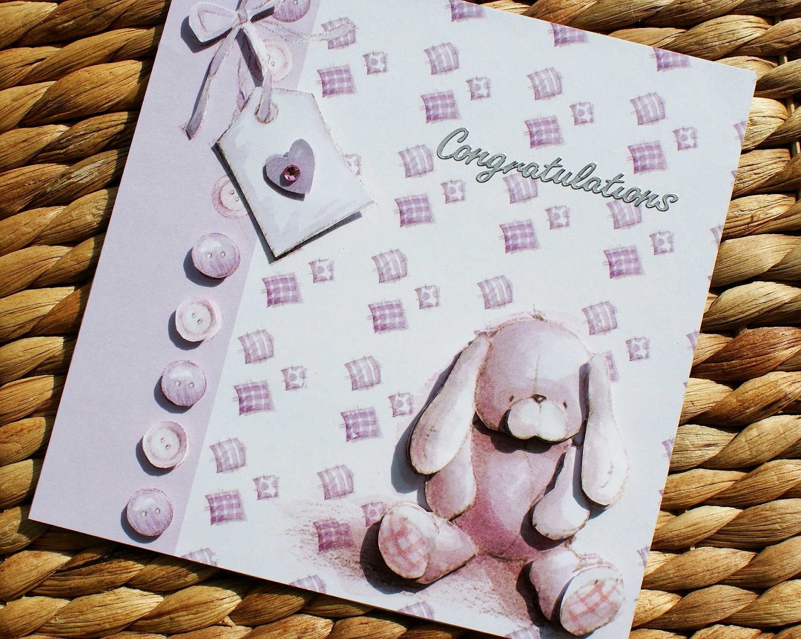 Craft Magic: Cute Handmade 3D Decoupage Cards - 4 - Cuddly Rabbit