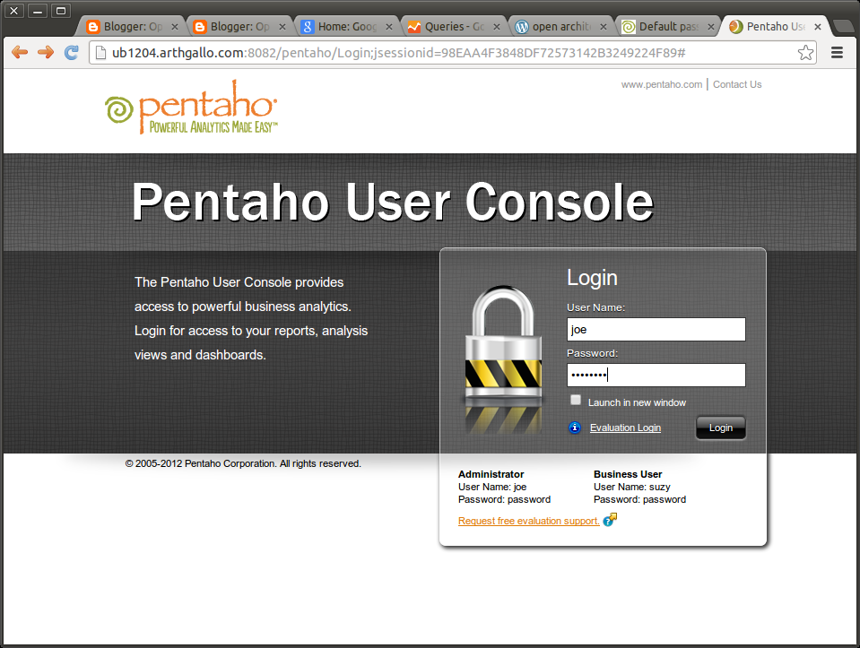Open design and architecture: Download and Install Pentaho Community ...