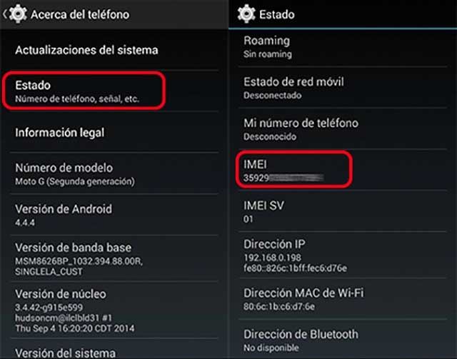 Cómo saber el IMEI de mi celular