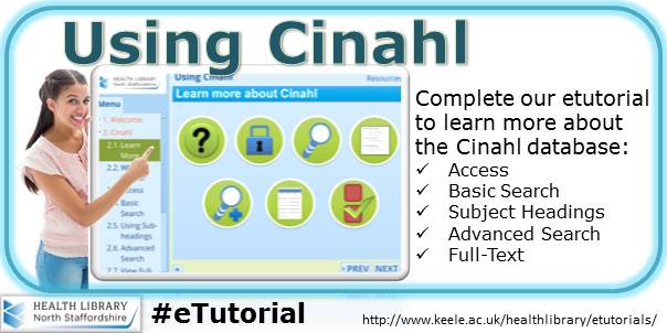 Using Cinahl - updated etutorial