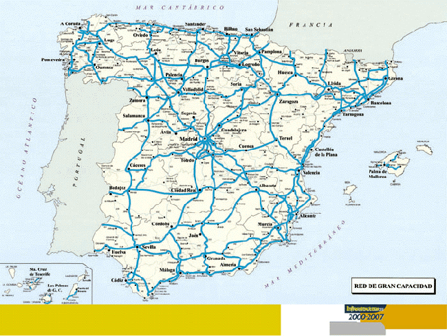 Mapa de Carreteras de España | Mapa Espana País Ciudad Región