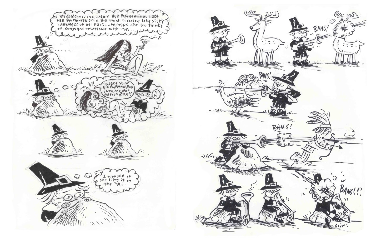 (ribald) cartoon picture stories