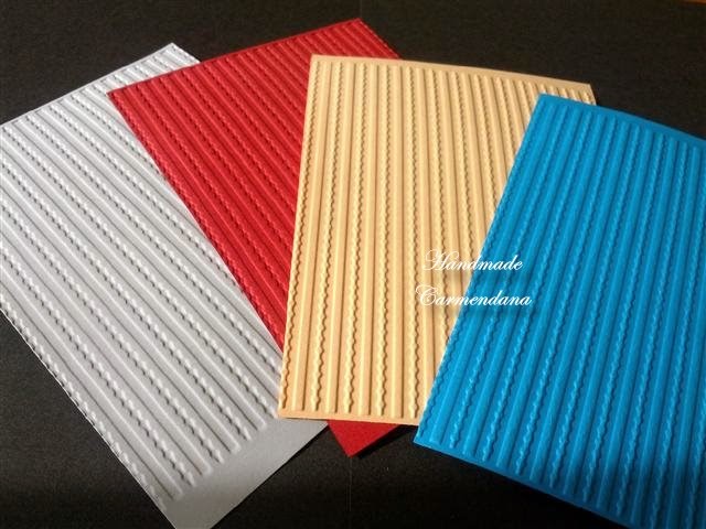 Felicitari handmade (realizate manual): Carton embosat