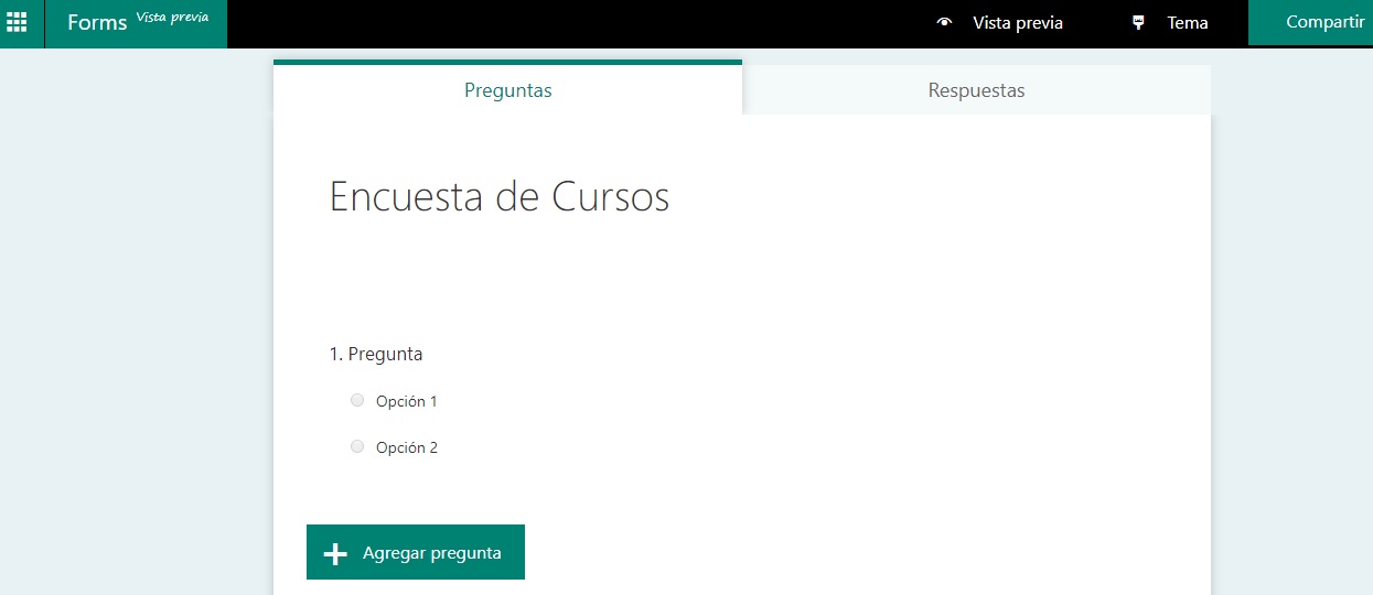 Microsoft Forms o Google Forms