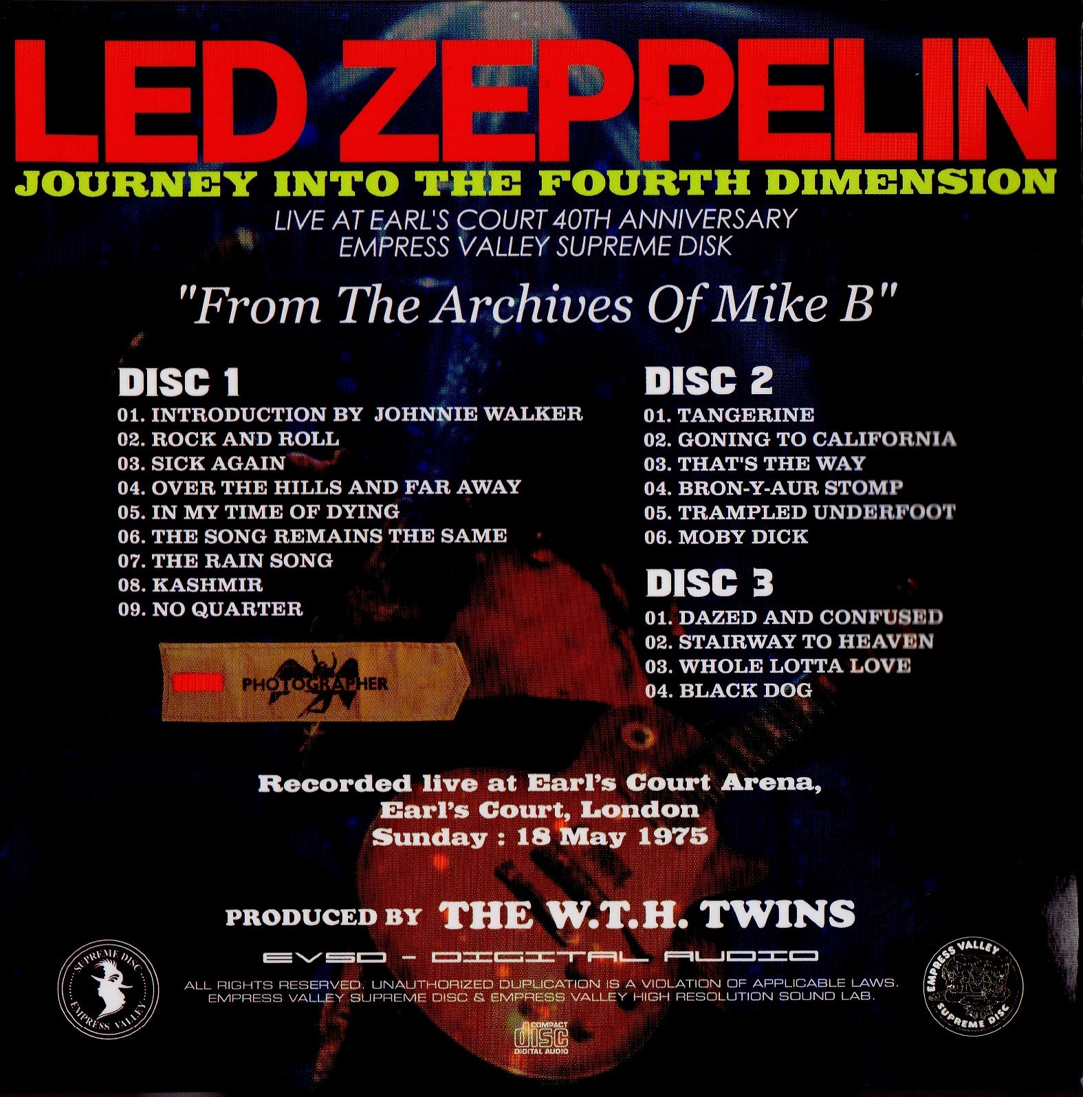 World Of BOOTLEGS: BOOTLEG : Led Zeppelin - Journey Into The Forth ...