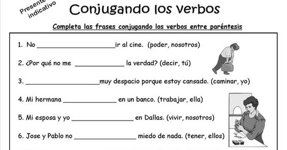 CONJUGACIÓN DE VERBOS - todo para tu clase