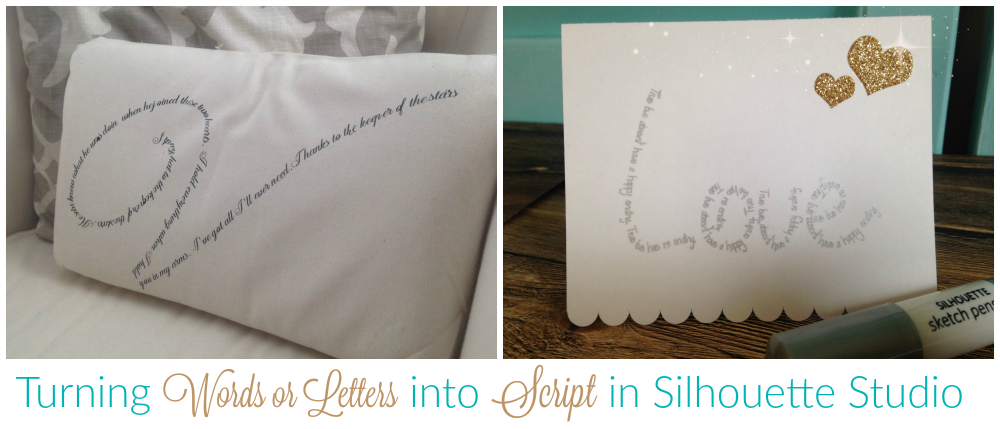 How to Turn the Shape of a Letter or Word into Script in Silhouette ...