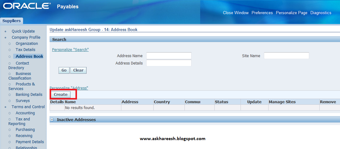 Supplier Creation in Oracle Apps R12 | AskHareesh Blog | Oracle Apps ...