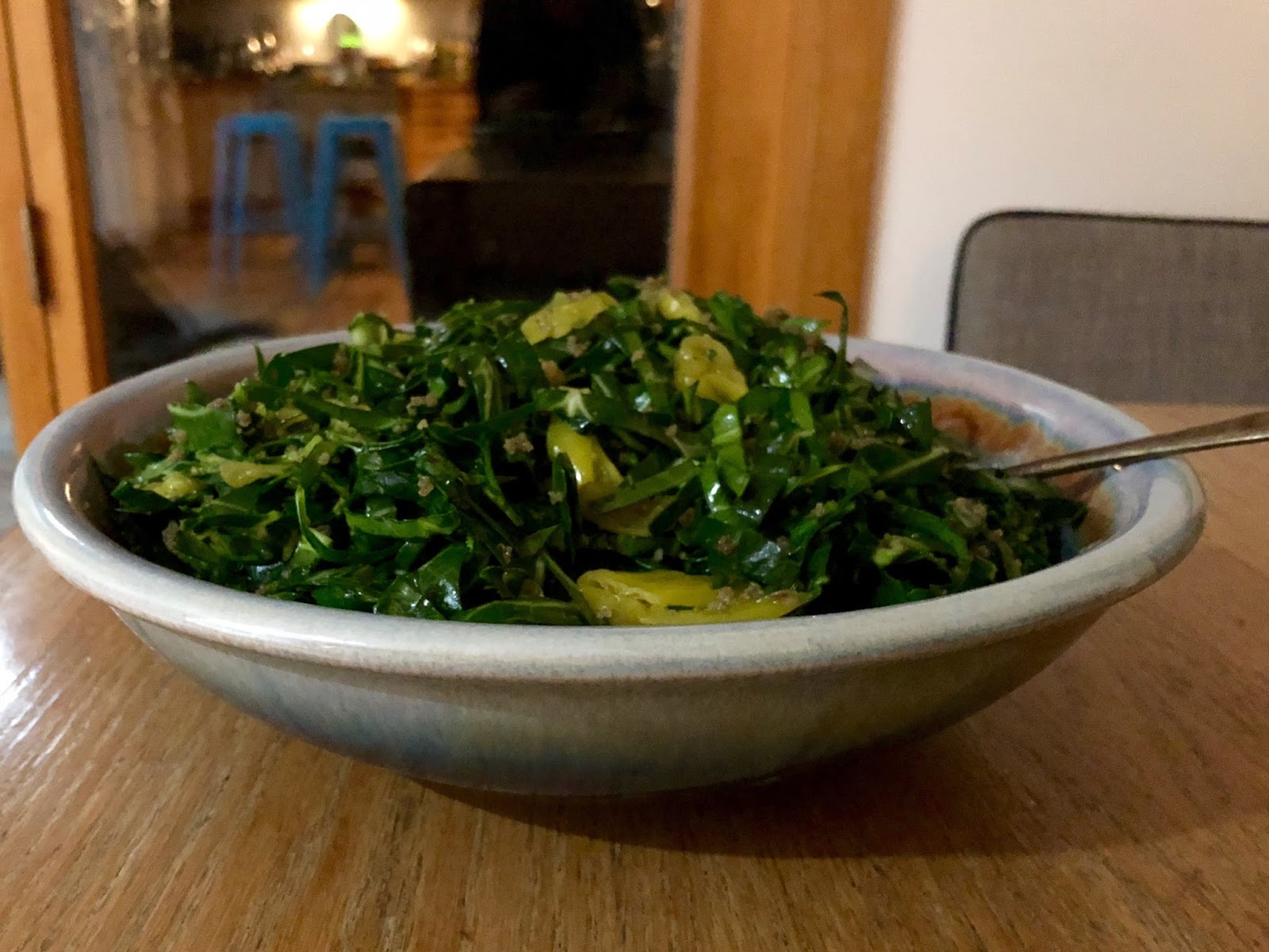 ben and birdy: Slivered Collards with Brown-Butter Pepperoncini ...