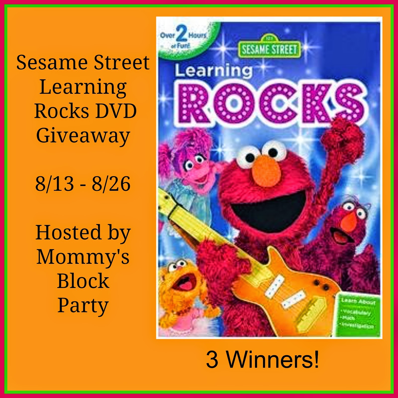 Rock On! Sesame Street Learning Rocks DVD {Review and Giveaway} - Mommy ...
