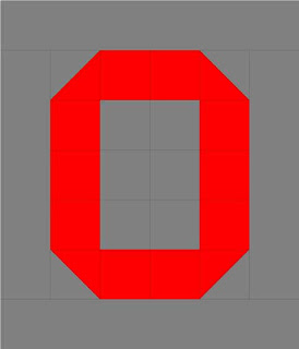 I Quilt Scarlet and Gray: Block "O" Pillow tutorial